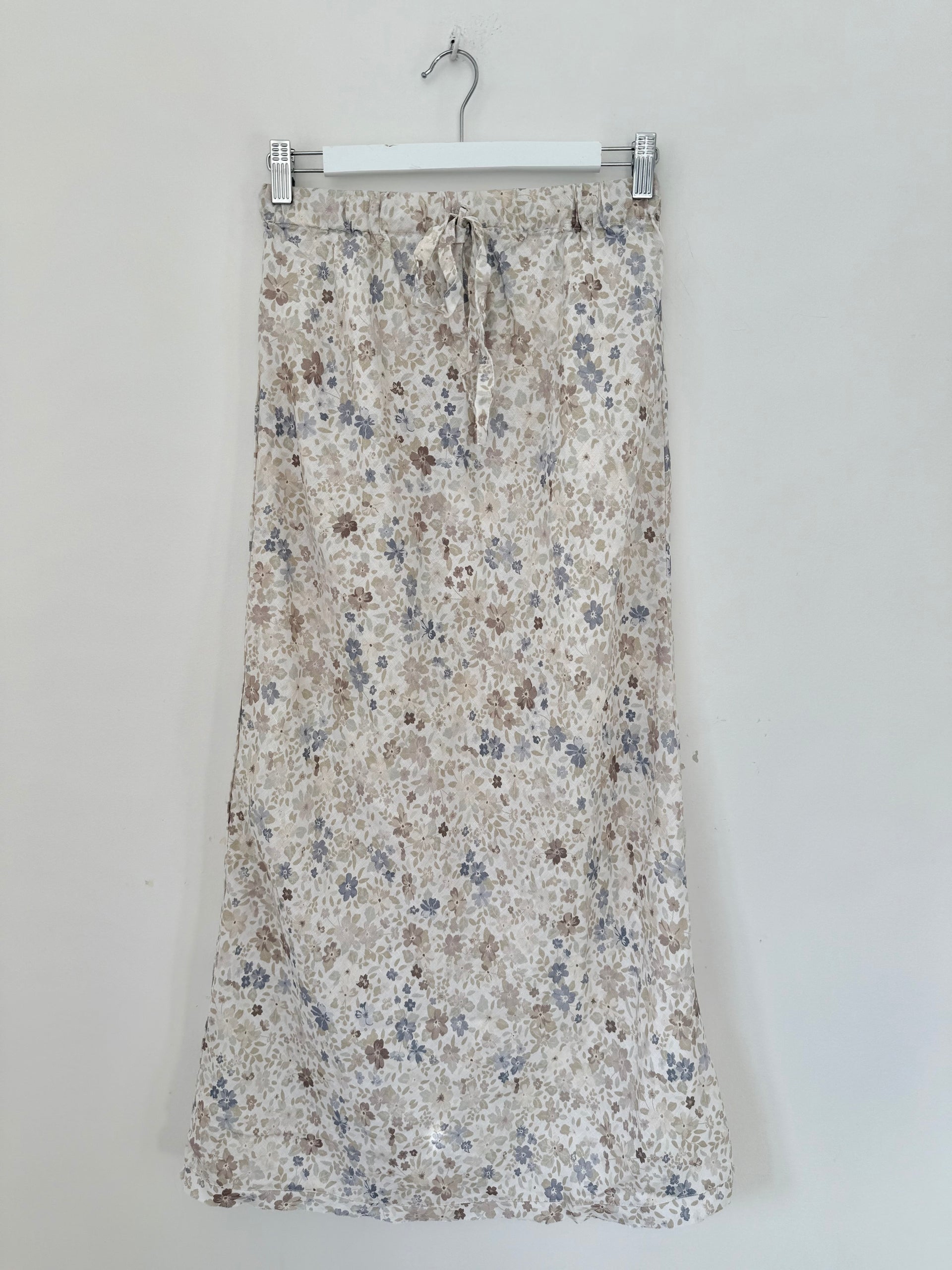 anthea skirt - flower patch linen – frockk