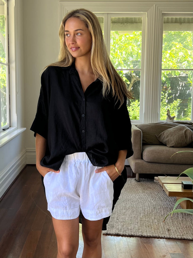 abbey short - white – frockk