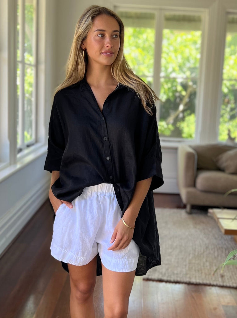 abbey short - white – frockk